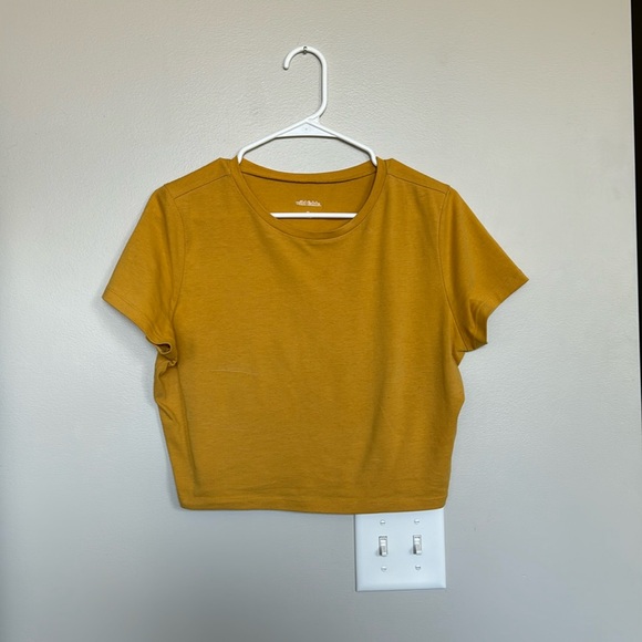 wild fable | Tops | Target Wild Fable Xl Yellow Baby Tee | Poshmark